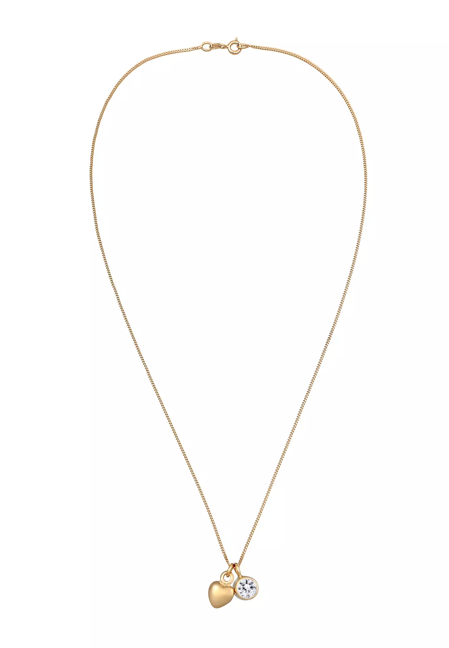 Buy ELLI GERMANY Heart Pendant Necklace – Gold-Plated Silver 2026 ...
