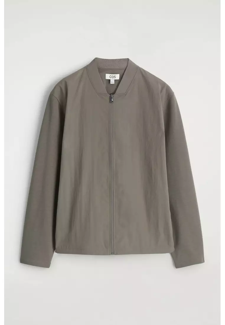 Buy COS JERSEY-PANELLED BOMBER JACKET Online | ZALORA Malaysia
