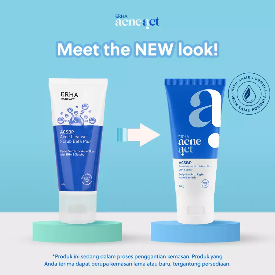 Jual Erha Twin Flame ERHA Acne Cleanser Scrub Beta Plus (ACSBP) X 2 Pcs ...