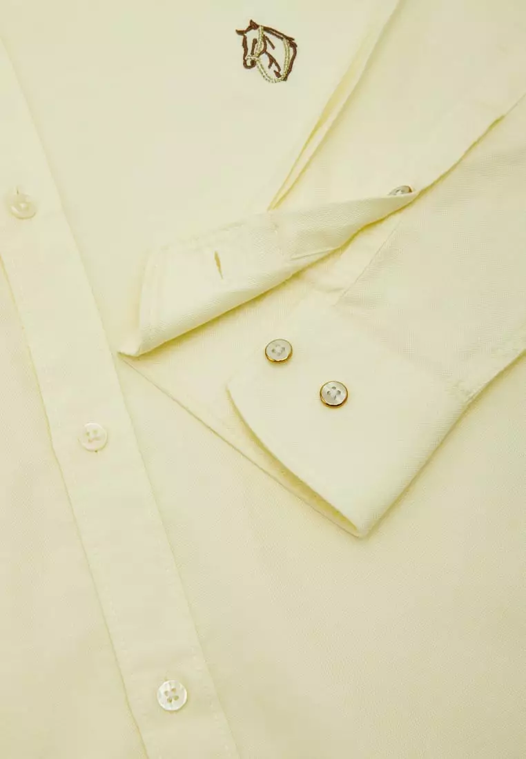 Buy G2000 G2000 Wrinkle Free Oxford Stand Collar Smart Fit Casual Shirt ...