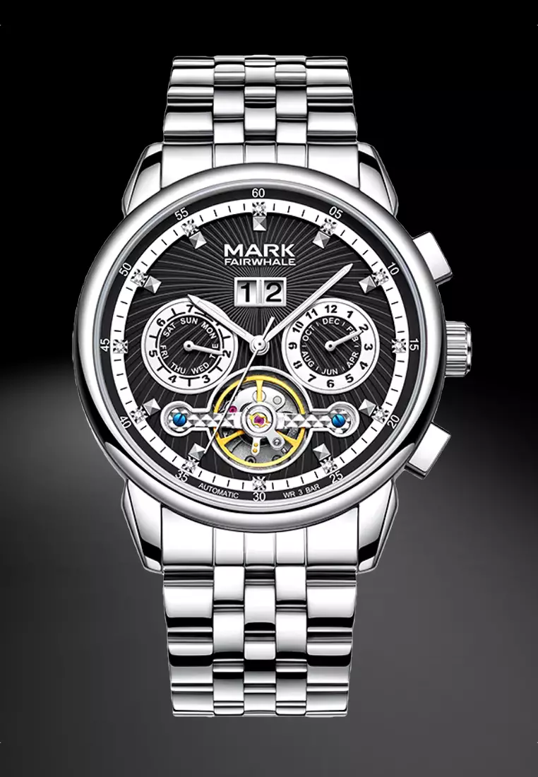 Mark Fairwhale MARK FAIRWHALE® Unisex Automatic Watch, 43mm, Stainless ...