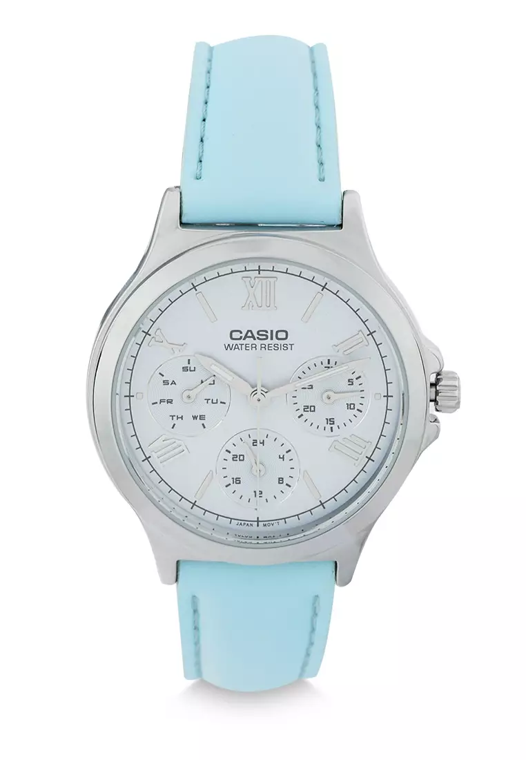 Jual Casio Women Ltp-V300L-2A3Udf Blue Original 2025 | ZALORA Indonesia
