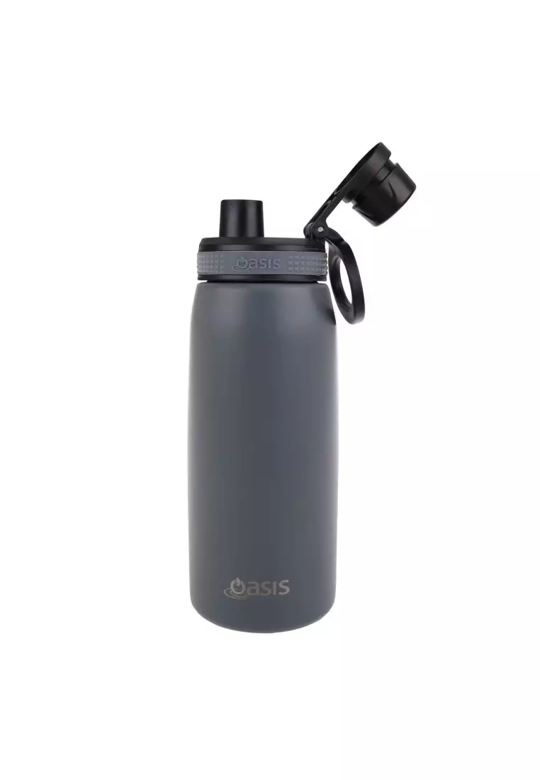 Buy Oasis Oasis Stainless Steel Insulated Sports Water Bottle with Screw Cap 550ML - Steel ...