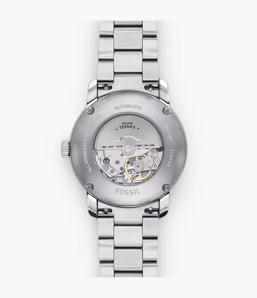 Jual Fossil Fossil Heritage Automatic Stainless Steel Jam Pria - ME3224 ...