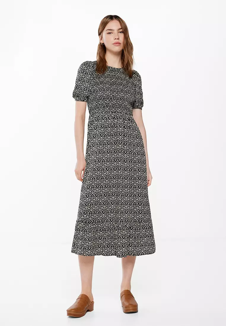 Buy Springfield Patterned Midi Dress 2025 Online | ZALORA Philippines