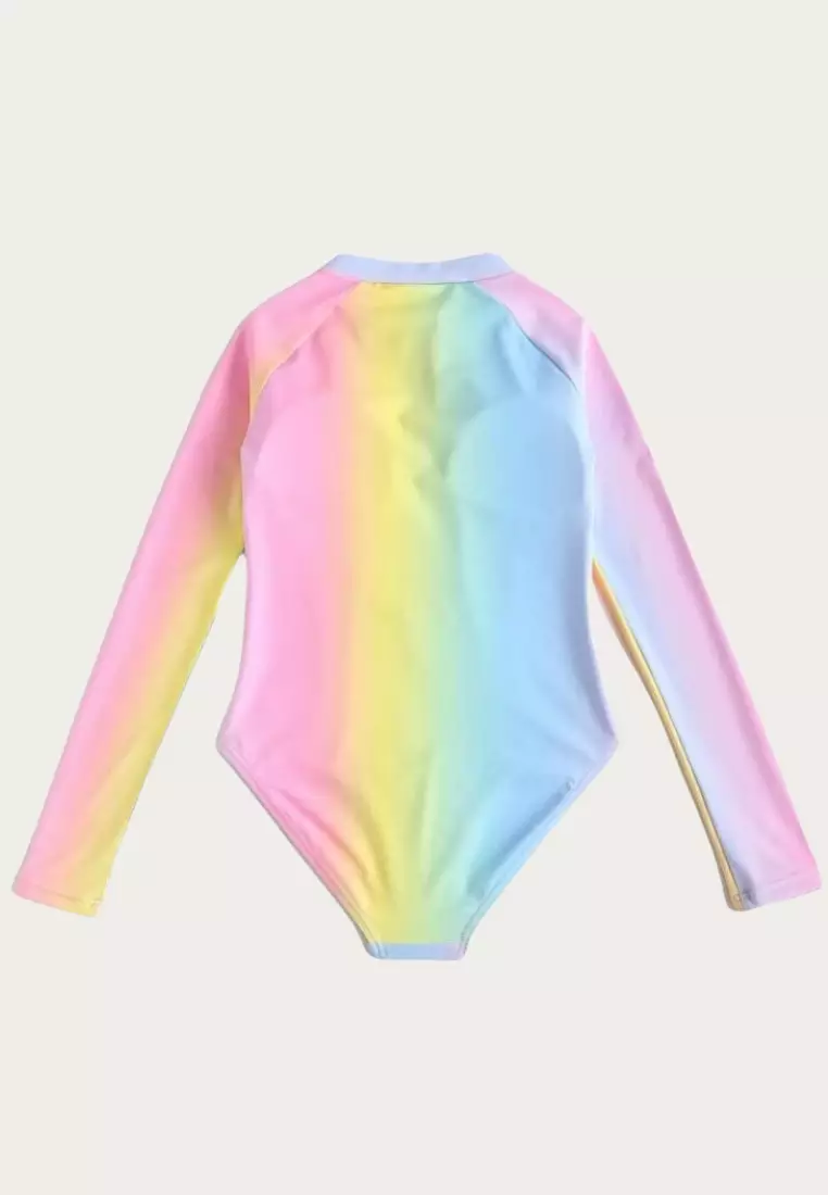 Buy Mommy Hugs Cotton Candy Zip Up Long Sleeve Rash Guard 2025 Online ...