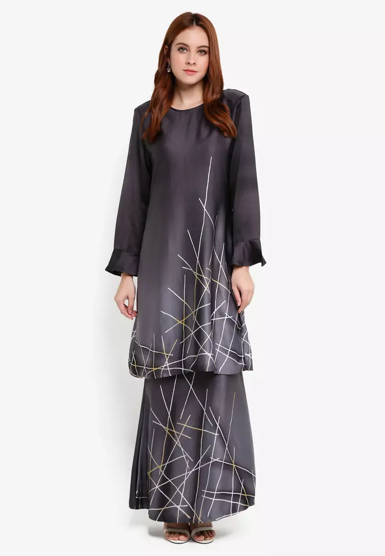 Buy Gene Martino Batik Abstract Kurung Modern 2024 Online | ZALORA ...