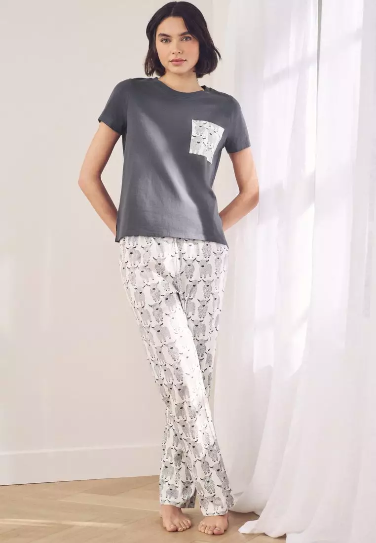 Buy NEXT 100% Cotton Short Sleeve Pyjamas Online | ZALORA Malaysia