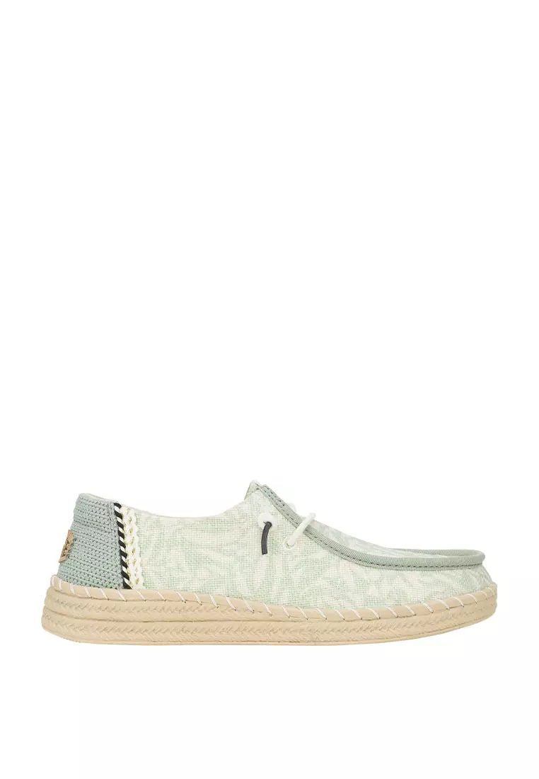 Buy HeyDude Women's Wendy Espadrille Retro Palm Slip-On Sneakers ...