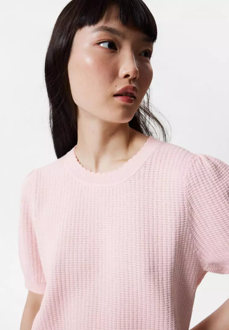 Buy & Other Stories Scalloped Knit Top 2025 Online | ZALORA