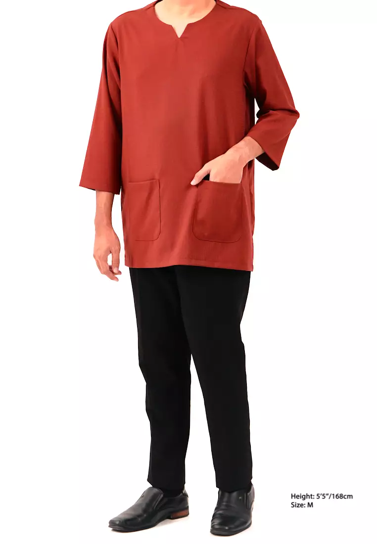 Buy Gene Martino Gene Martino Baju Kurta Modern fit 618 2026 Online ...