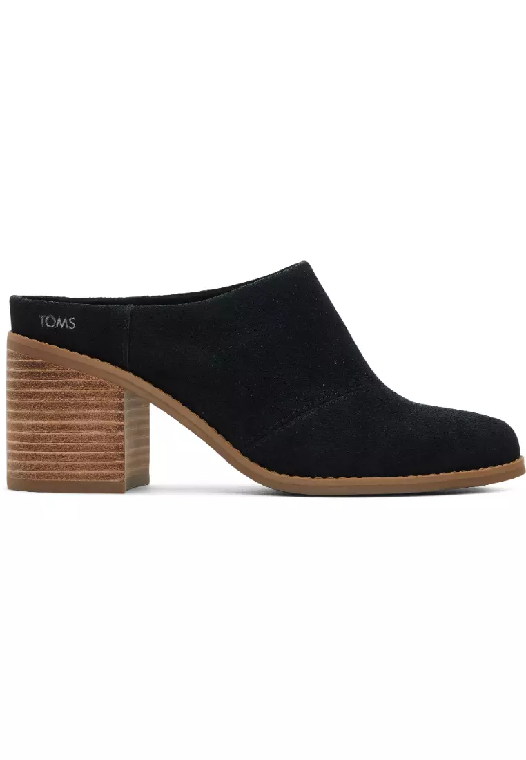 Buy TOMS Toms Women Evelyn Mule Black Suede Online | ZALORA Malaysia