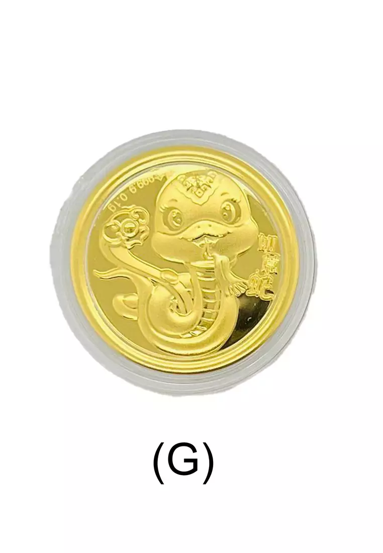 Buy LITZ LITZ 2025 Chinese New Year Snake Red Packets 999.9 Pure Gold ...