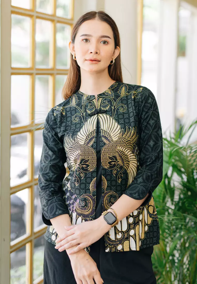Jual Hadinata Batik Hadinata Batik Wanita Superfine Blouse Binala Bharata Original 2025 | ZALORA ...
