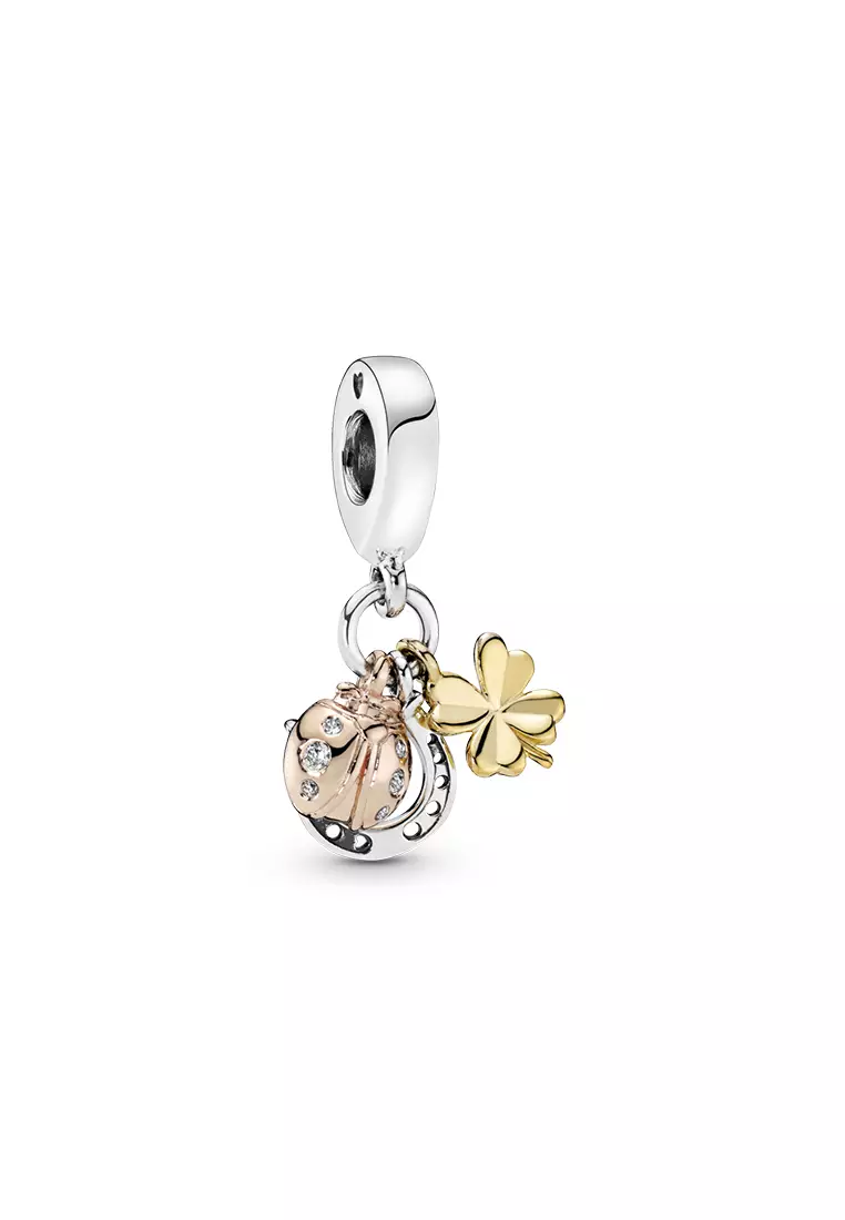 Buy PANDORA Pandora Horseshoe, Clover & Ladybird Dangle Charm Online ...