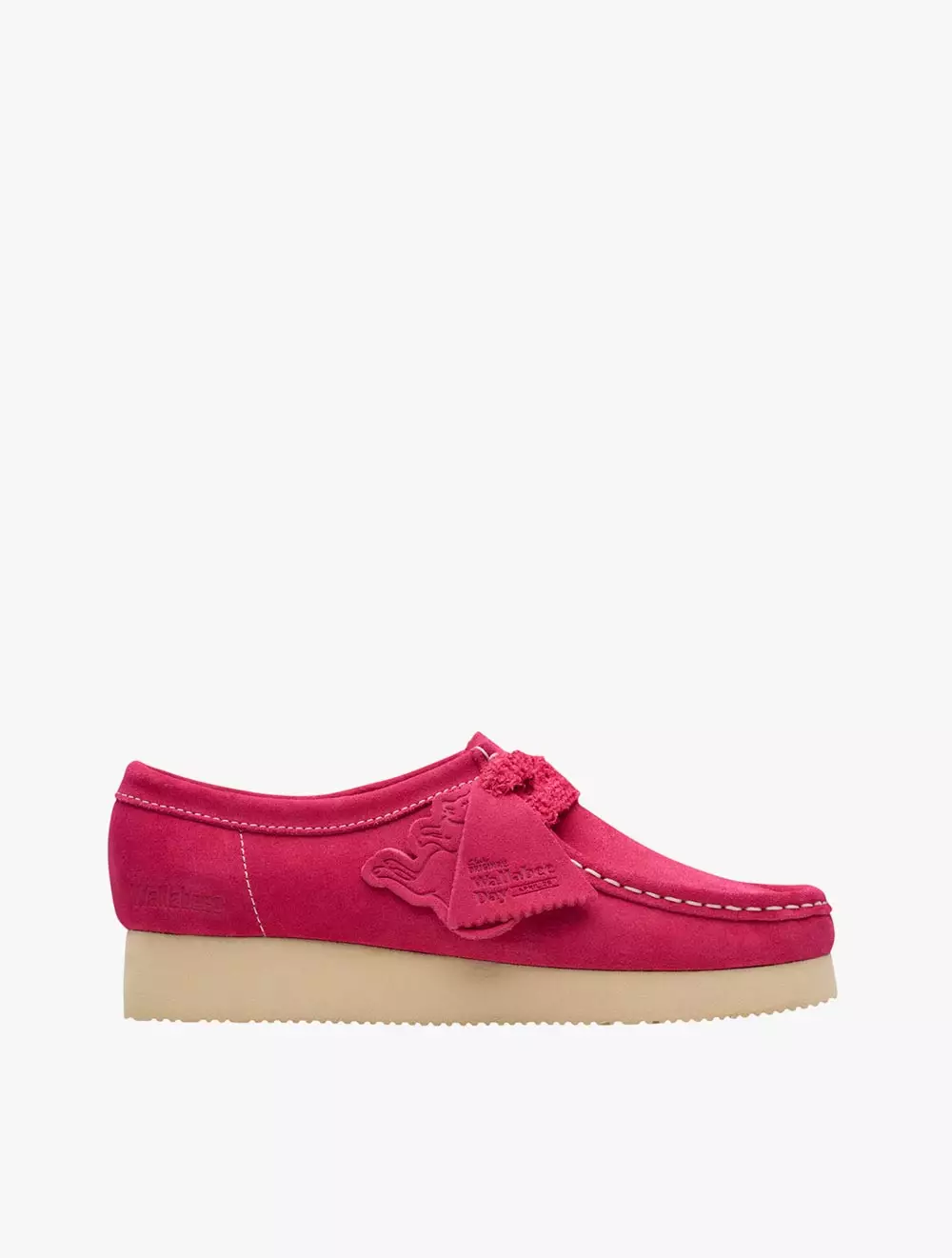 Jual CLARKS Clarks Wallabee. 2604 Bright Pink Sde Original 2025 ...