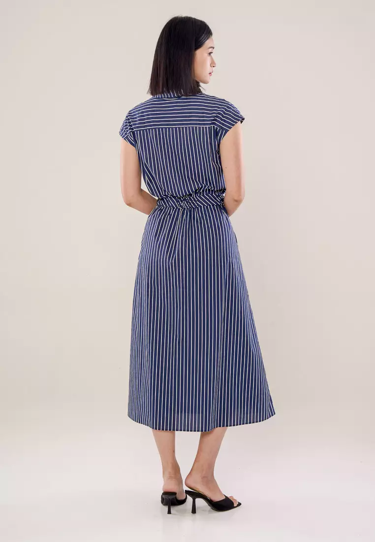 Buy Dressing Paula Stripe Cotton Shirt Dress Online | ZALORA Malaysia