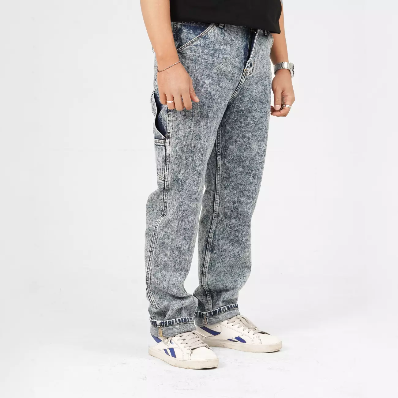 Jual Toms Project Toms Project Carpenter Denim Pants Zuroth Snow Blue ...