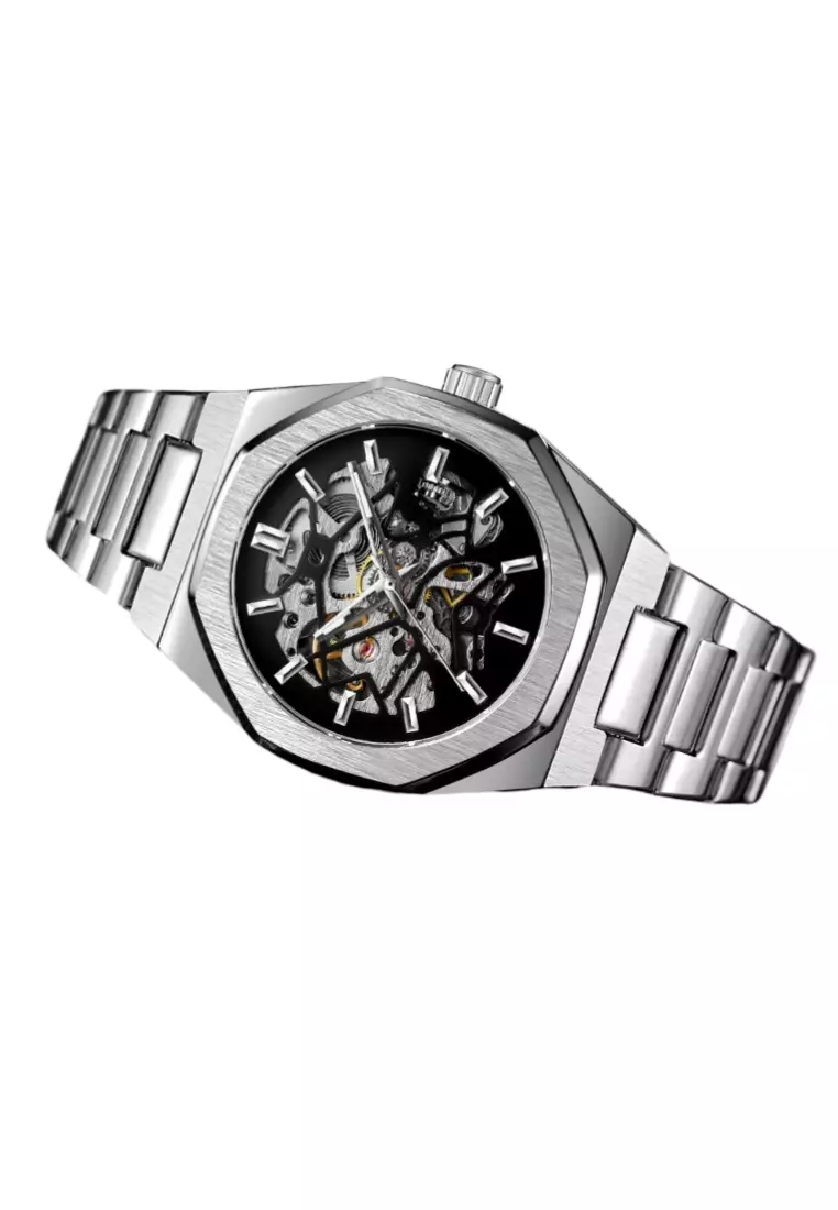 Buy OPCHIC Men's Fashion Skeleton Automatic Mechanical Watch 2025 ...