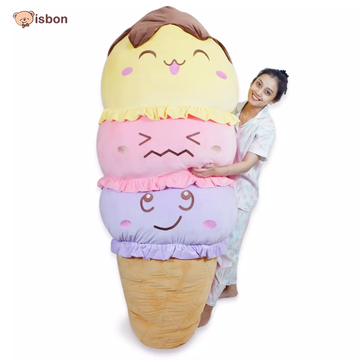Jual Istana Boneka Boneka Giant Ice Cream 2 Meter Boneka Guling Besar ...