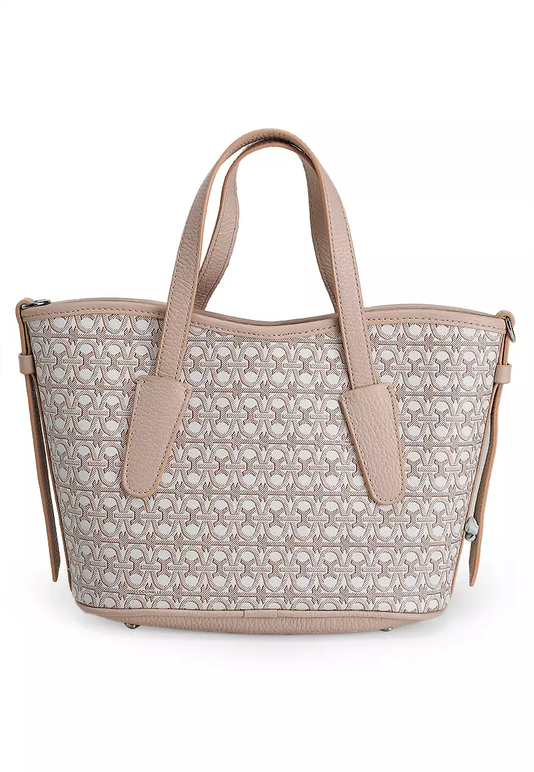 Buy Coccinelle Never Without Bag Monogram Coated Small Tote 2025 Online ...