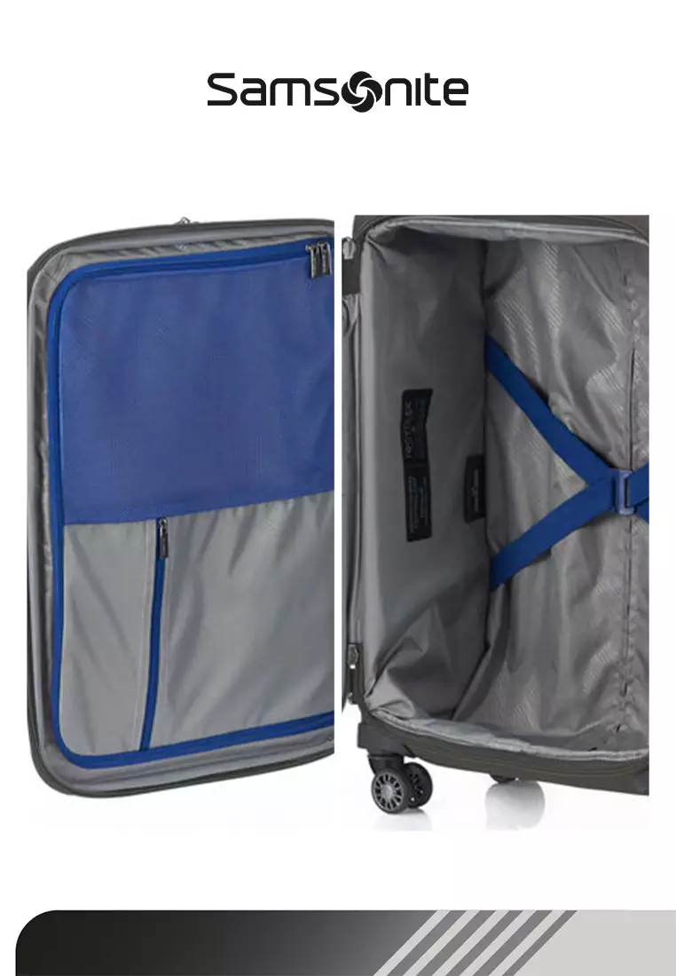 Jual Samsonite Samsonite Koper Softcase 73H Spinner Cabin 20 Inch - Platin Grey Original 2023 ...