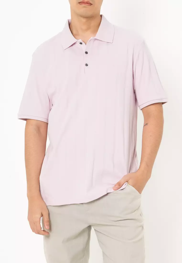 Buy Calvin Klein Variegated Rib Classic Polo Shirt - Calvin Klein Sport ...