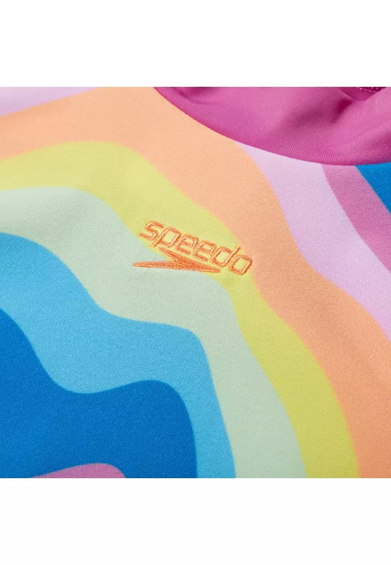 Buy Speedo Botanical Print Girls Printed Long Sleeve Rash Top (Kiki ...