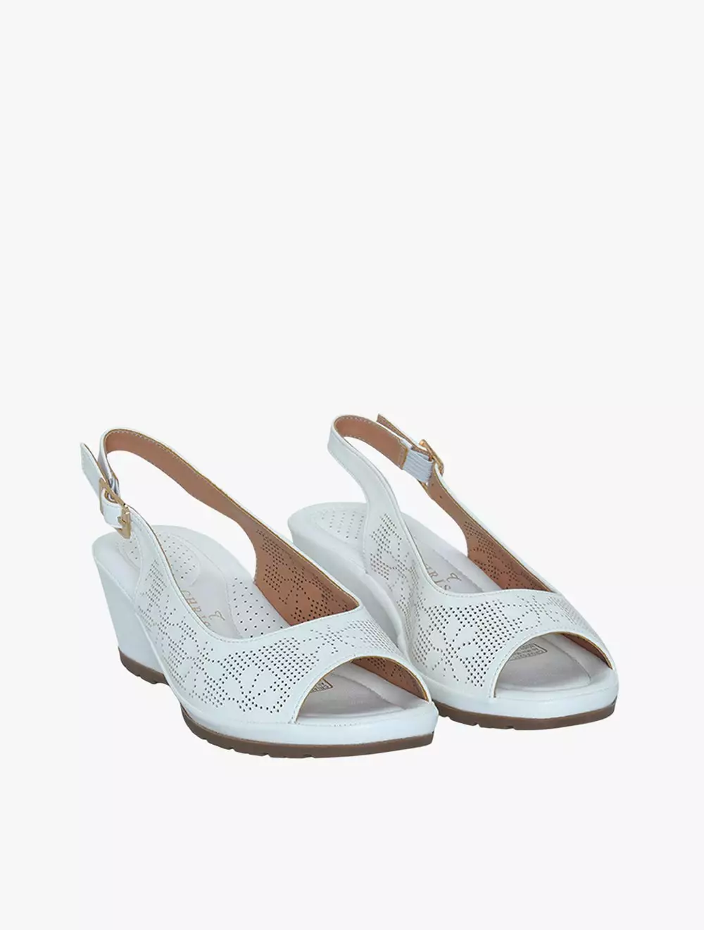 Jual PAYLESS Payless Chrissie Womens Lulu Slingback Wedges - Off White ...