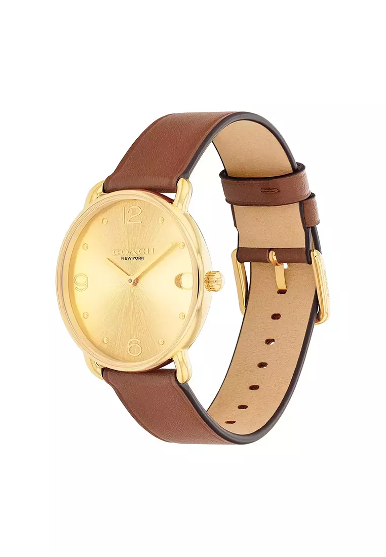Buy Coach Elliot Brown Leather Strap Analog Watch CO-14504201 2025 ...