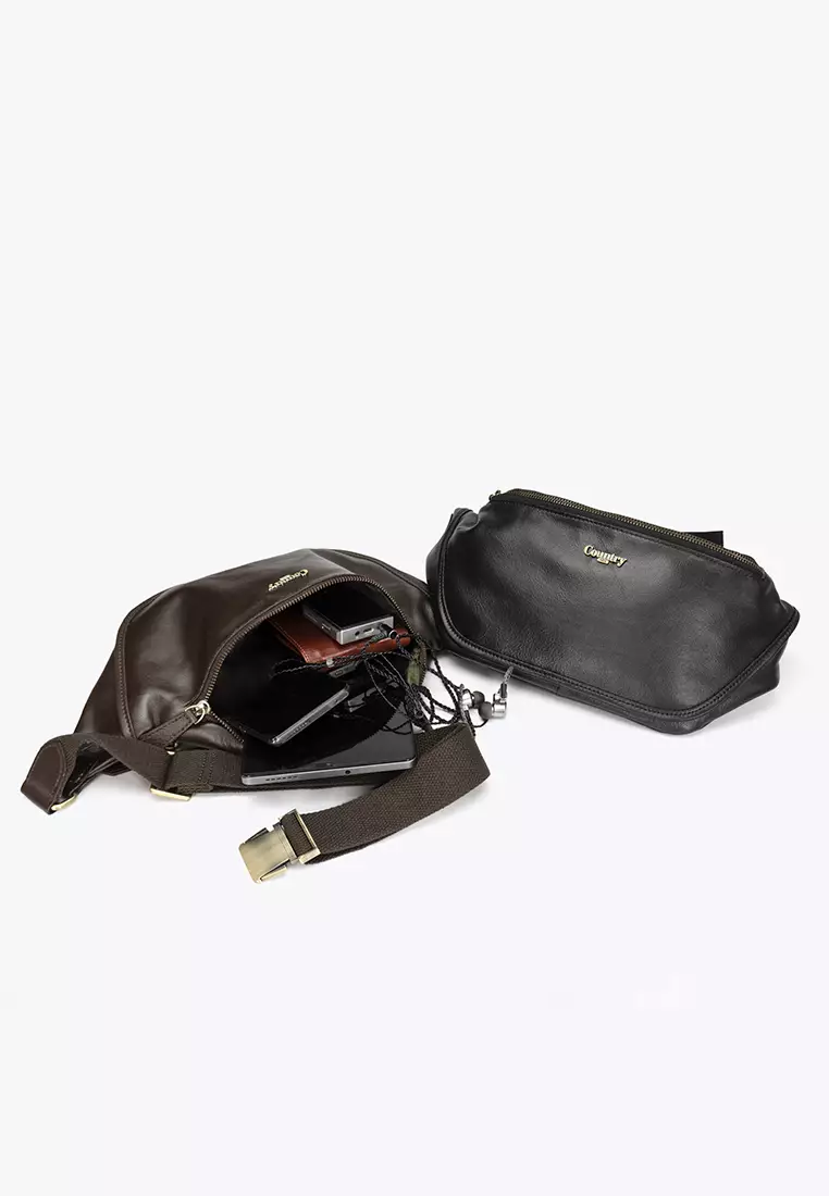 Buy COUNTRY HIDE COUNTRY HIDE METRO Top Grain Cowhide Waist Bag Online ...