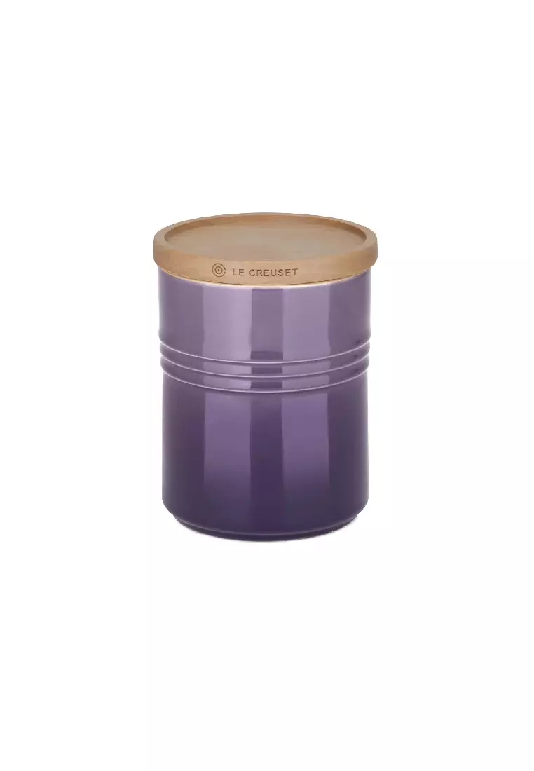 Buy Le Creuset Le Creuset Ultra Violet Stoneware Medium Storage Jar ...
