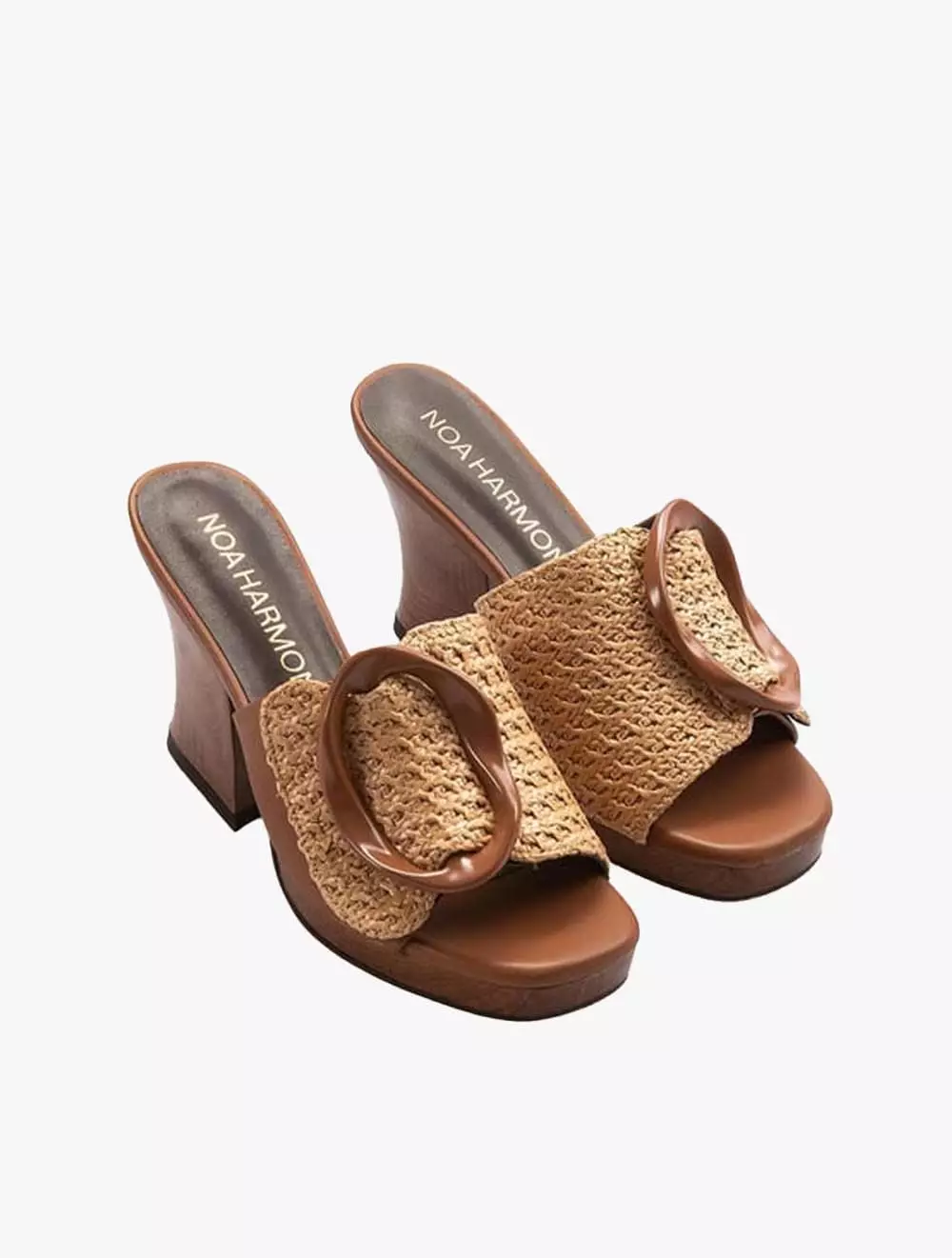 Jual Linea Noa Harmon Sandal Heels 9660 - Brown Original 2025 | ZALORA ...