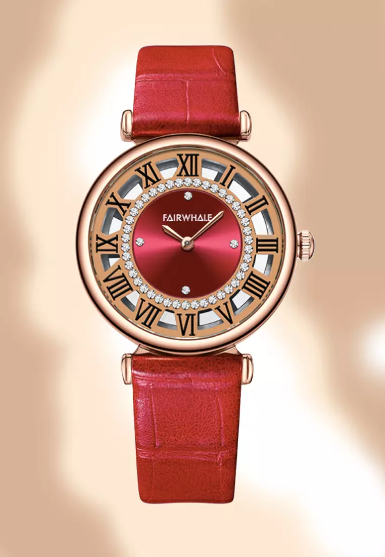 Buy Mark Fairwhale Ladies Quartz Watch, 31mm, Leather Strap 2026 Online ...