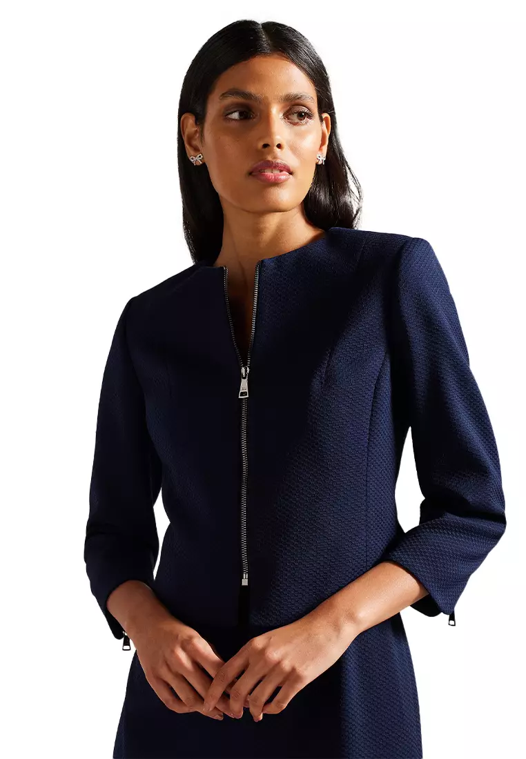 Buy TED BAKER Ted Baker Cropped Textured Jacket Online | ZALORA Malaysia