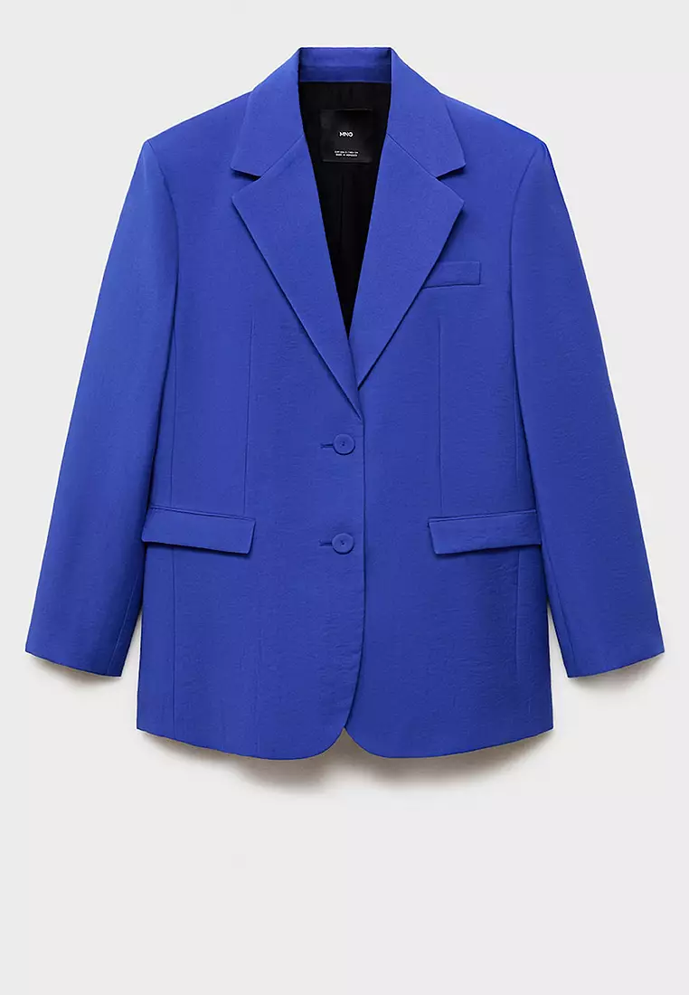 Buy Mango Structured Suit Jacket 2025 Online | ZALORA