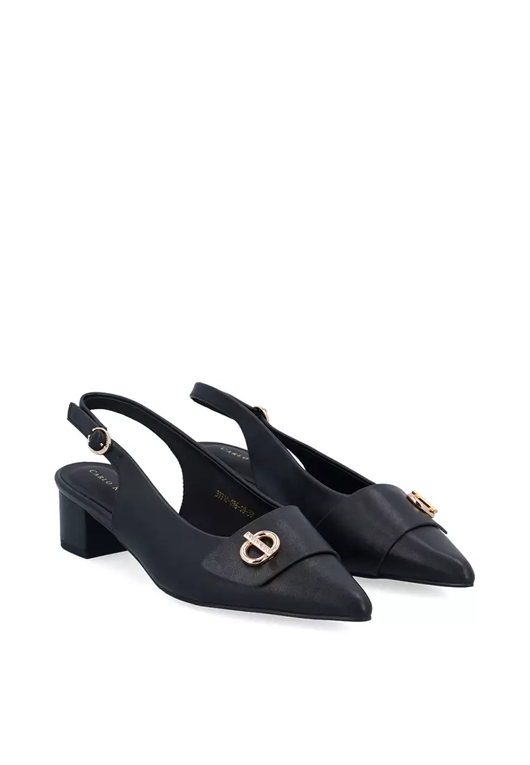 Buy Carlo Rino Black Luvella Slingback Pumps 2025 Online | ZALORA ...