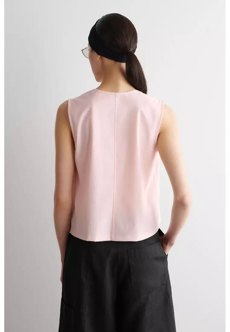 Buy COS GATHERED-NECK JERSEY TANK TOP 2026 Online | ZALORA