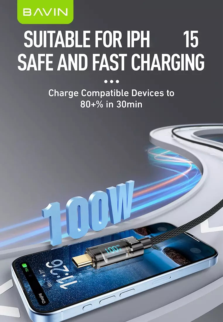 Buy BAVIN CB309 18W USB To iPh Fast Charging Data Transfer Cable Widely ...