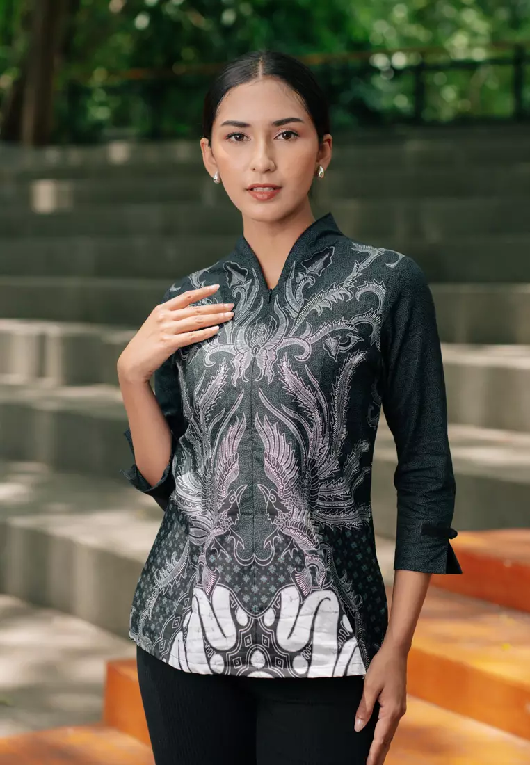 Jual Hadinata Batik Hadinata Batik Wanita Superfine Blouse Ranita Ranvir Original 2025 | ZALORA ...