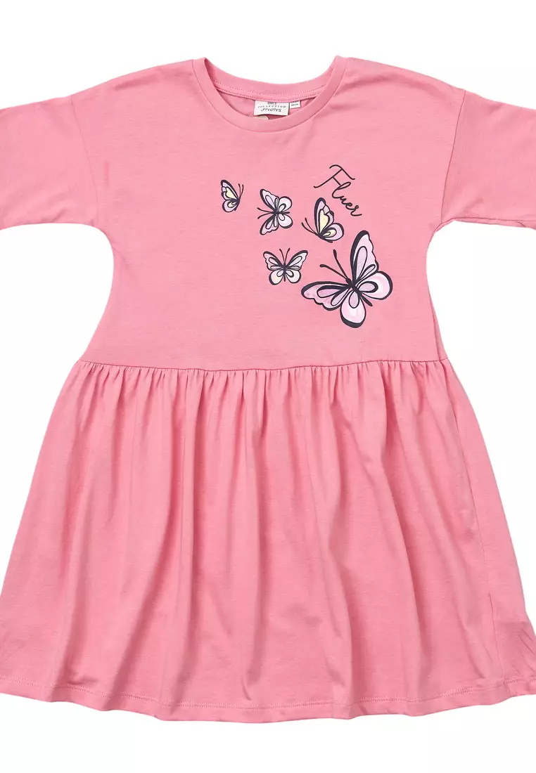 Buy Babyshop Babyshop Gvt Knit Graphic Dress Clothing Girls Orange ...