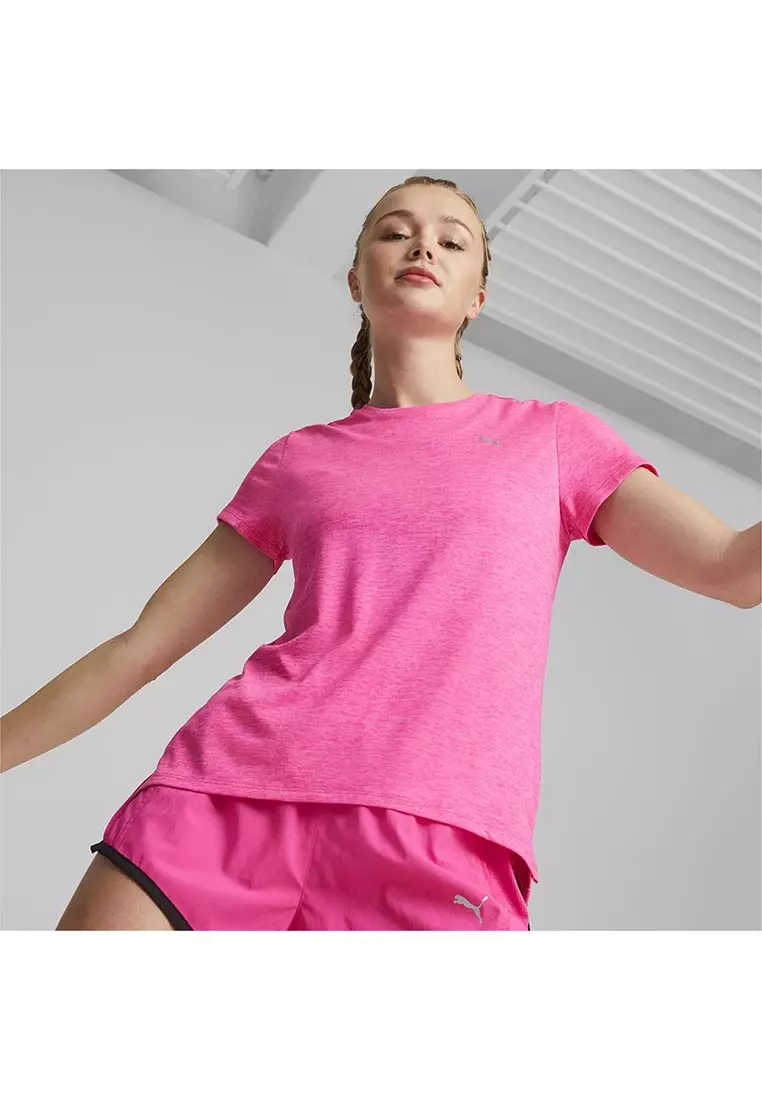Jual PUMA PUMA Run Favourite Heather Running Tee Women Original 2024 ...