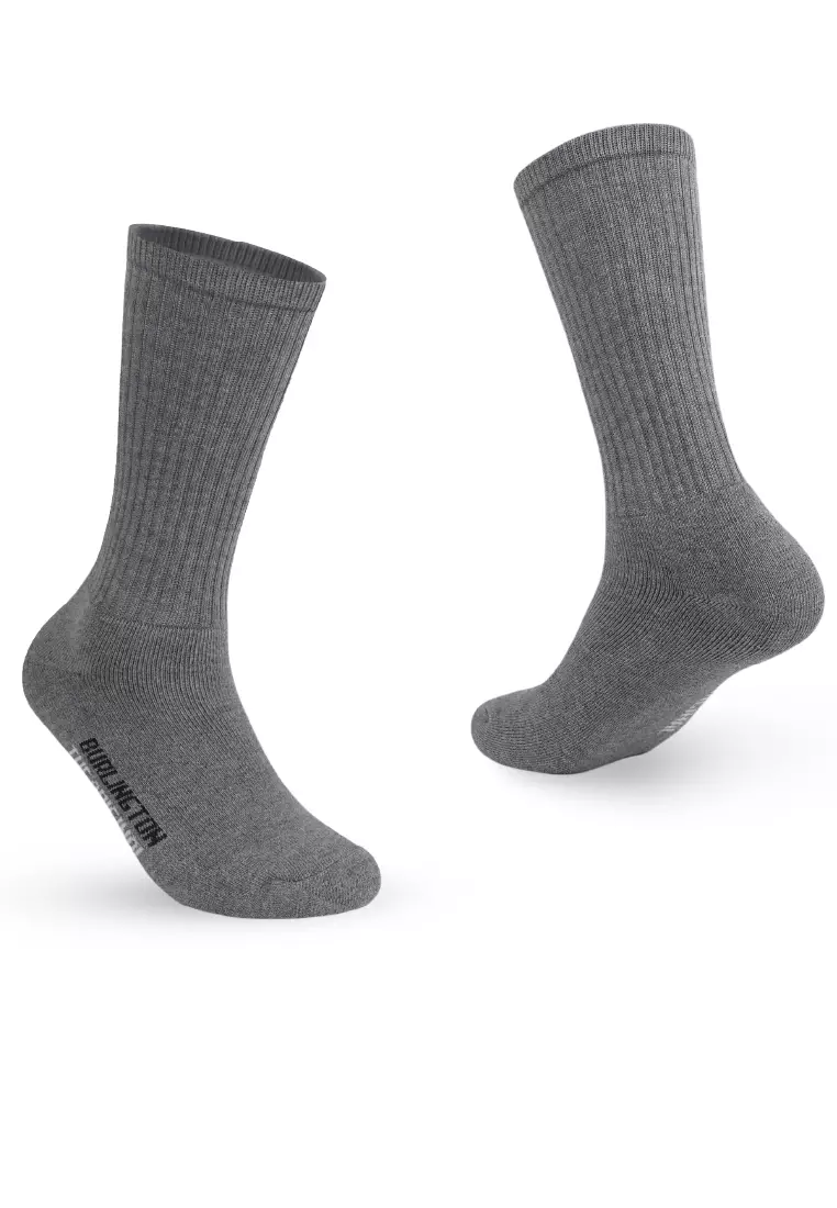 Buy Burlington Men's Cotton Thick Sports Crew Socks 3 pairs in a pack ...