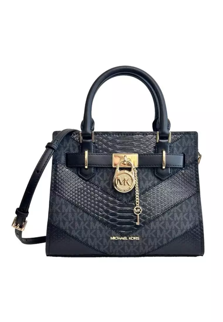 Jual MICHAEL KORS Michael Kors Hamilton-Small Satchel Black Multi Original 2025 | ZALORA Indonesia