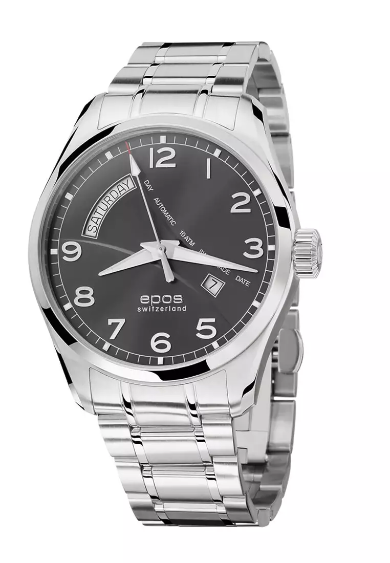Buy EPOS AUTOMATIC MEN WATCH 43mm - ESN-EP3402S GRE AR B Online ...