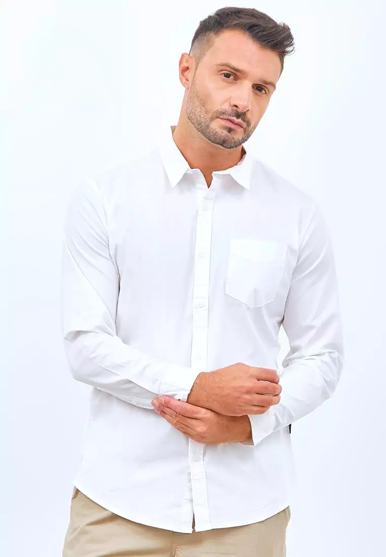 Jual Emba Classic Emba Classic Phantom White Plain Shirt Original 2025 ...