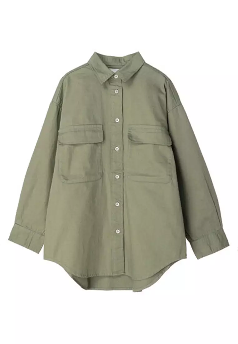 Jual Bobo Tokyo American Holic - Okawa Pocket Work Shirt Khaki Original ...