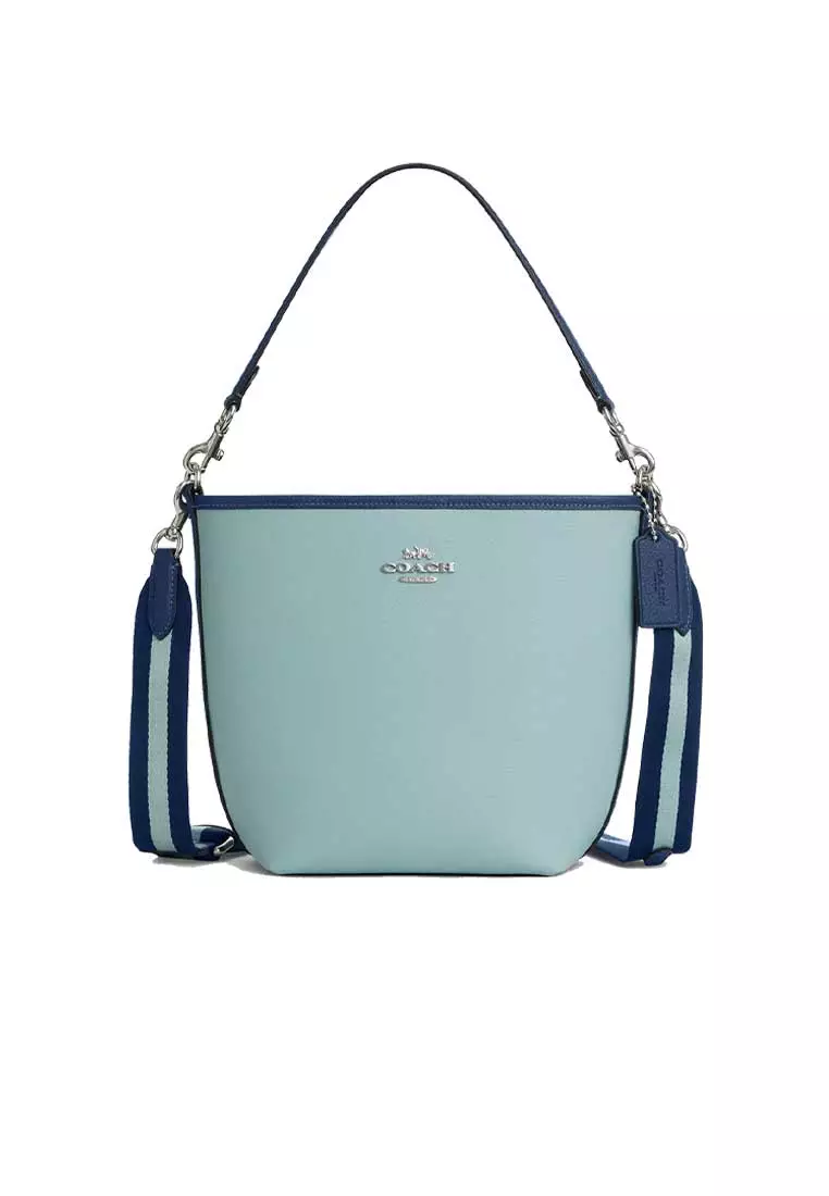Buy COACH City Bucket Bag In Colorblock Light Blue/Deep Blue CBA54 ...