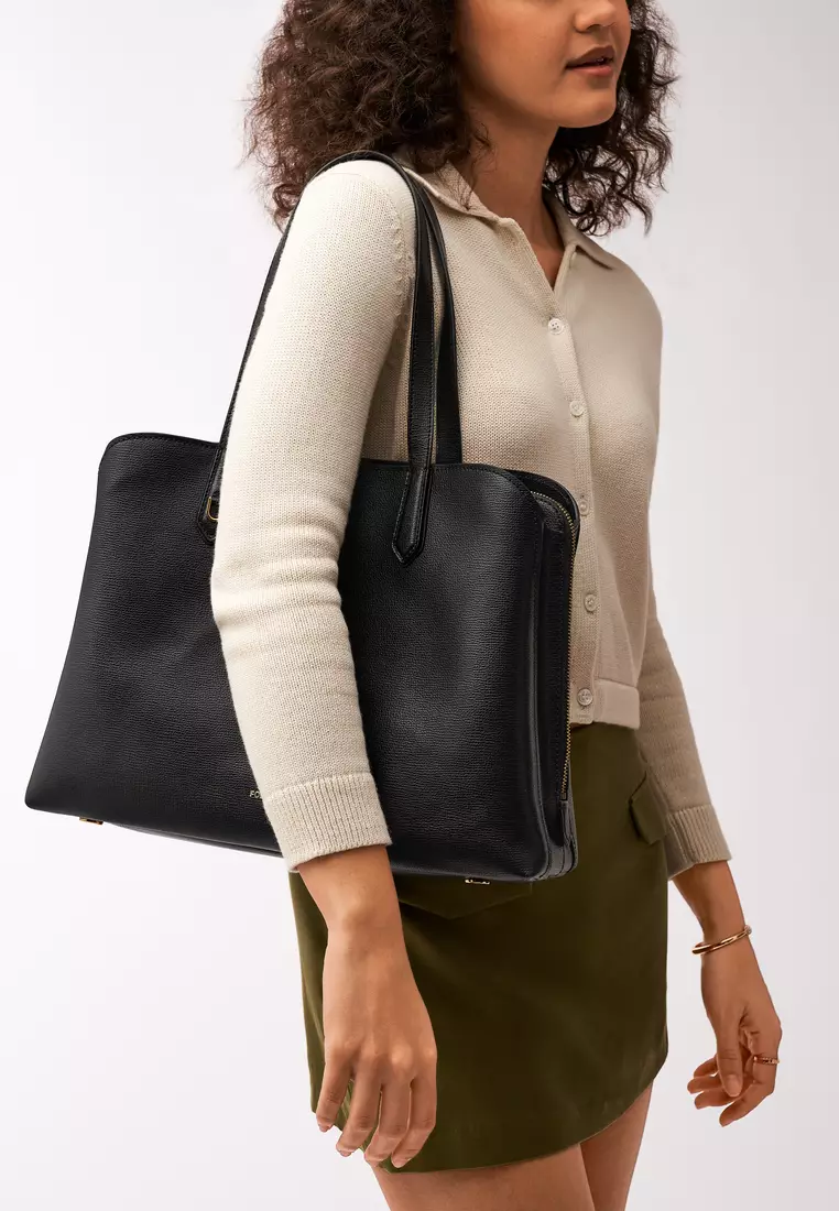 Buy Fossil Fossil Women's Wren Totes ( SHB3175001 ) - Black Leather ...