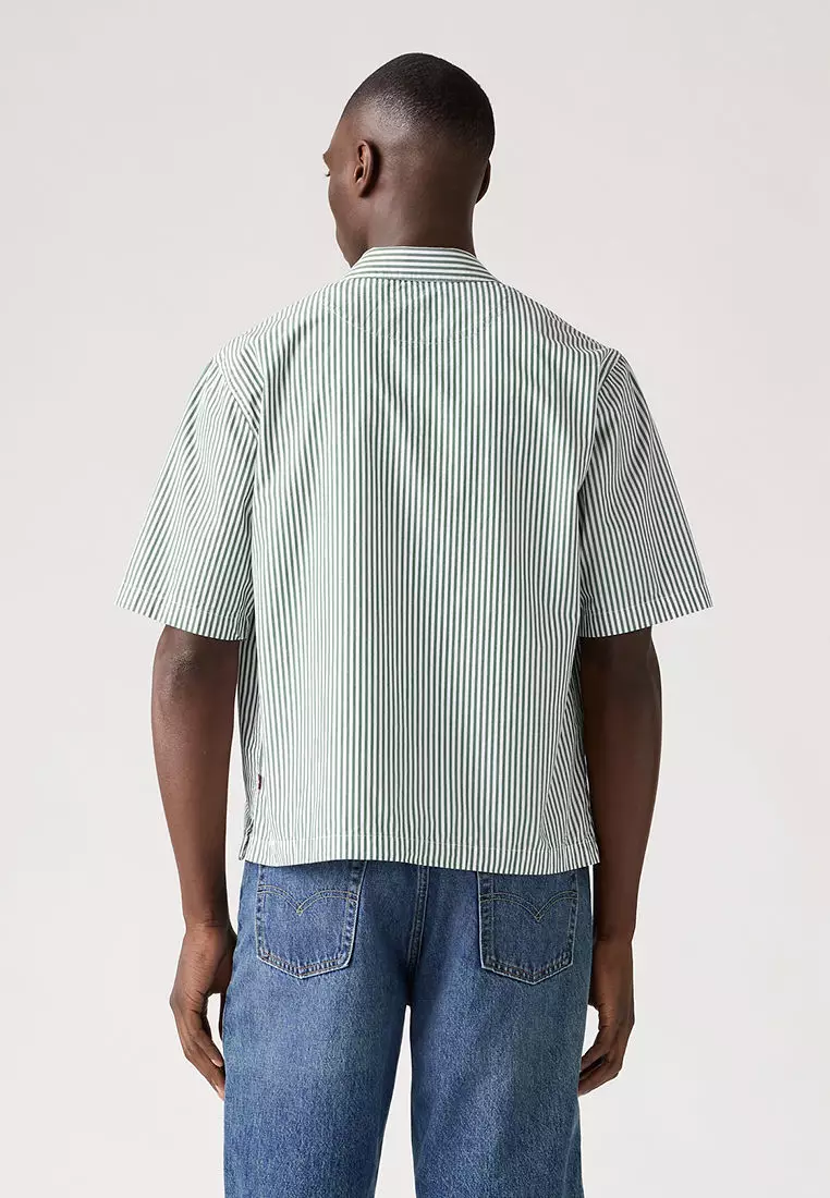 Buy Levi's Men's Short-Sleeve Zandt Cropped Shirt 003NV-0001 Online ...